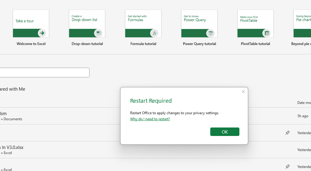 Continuously being asked to restart Office. - Microsoft Q&A
