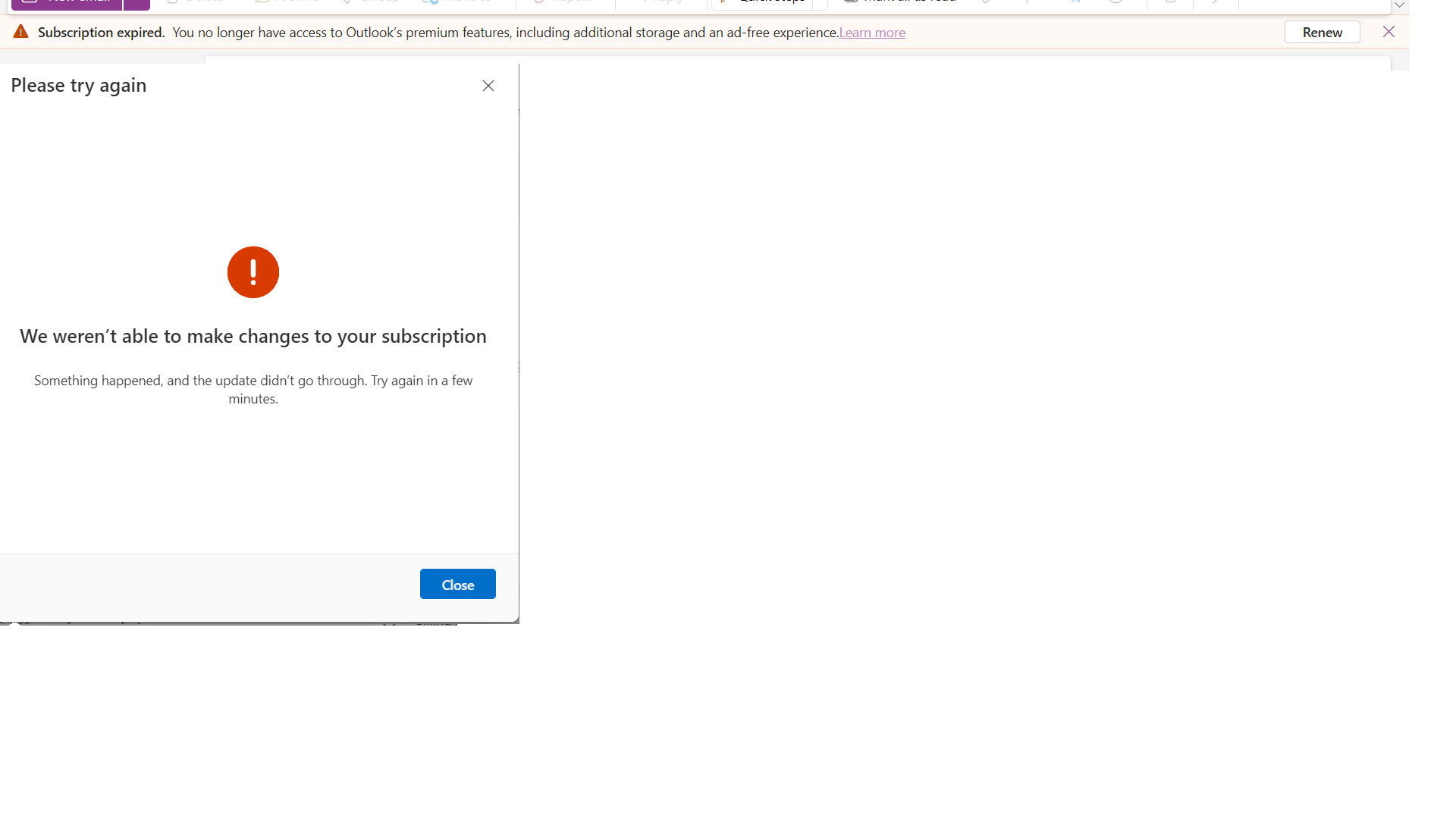 Subscription expired, I can't renew! - Microsoft Q&A
