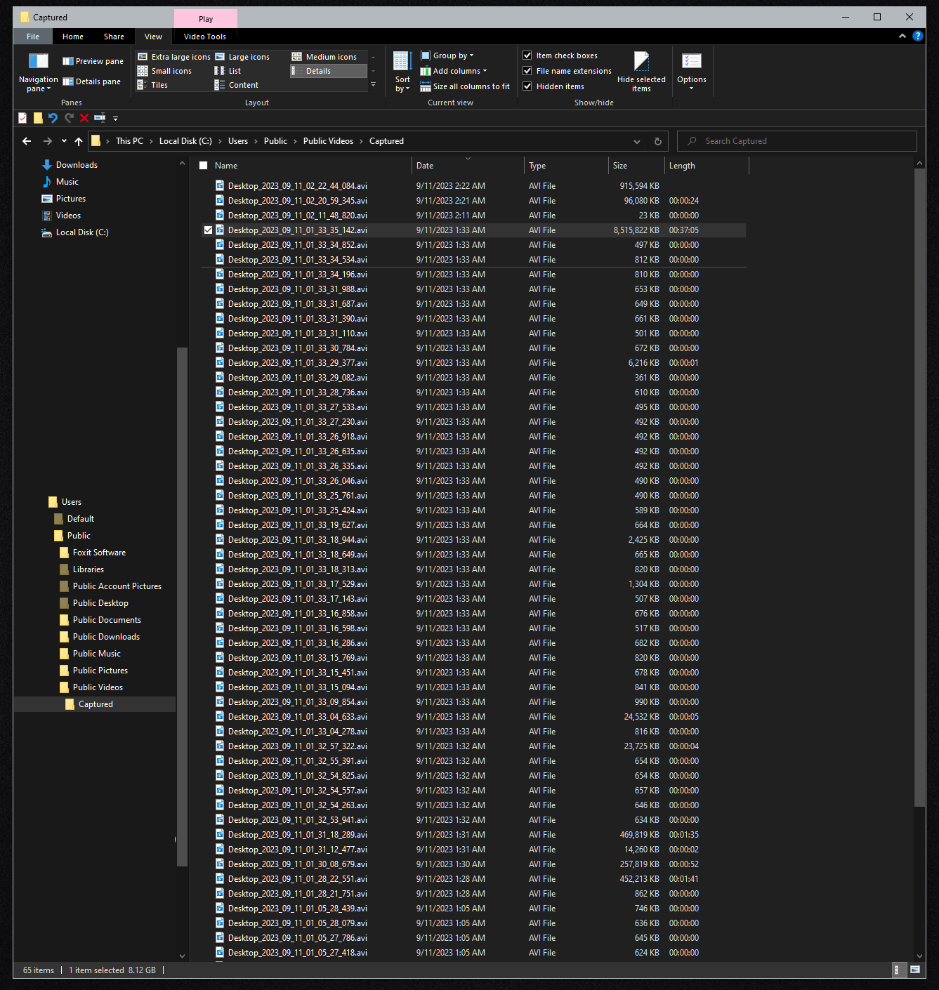 Has anyone had the issue with Avi files being randomly created and ...