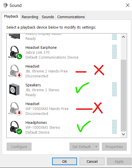 Bluetooth Audio Accessories connects only as "music" (headphone under ...