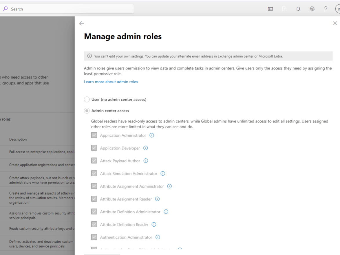 How to manage admin roles, as an admin - Microsoft Q&A