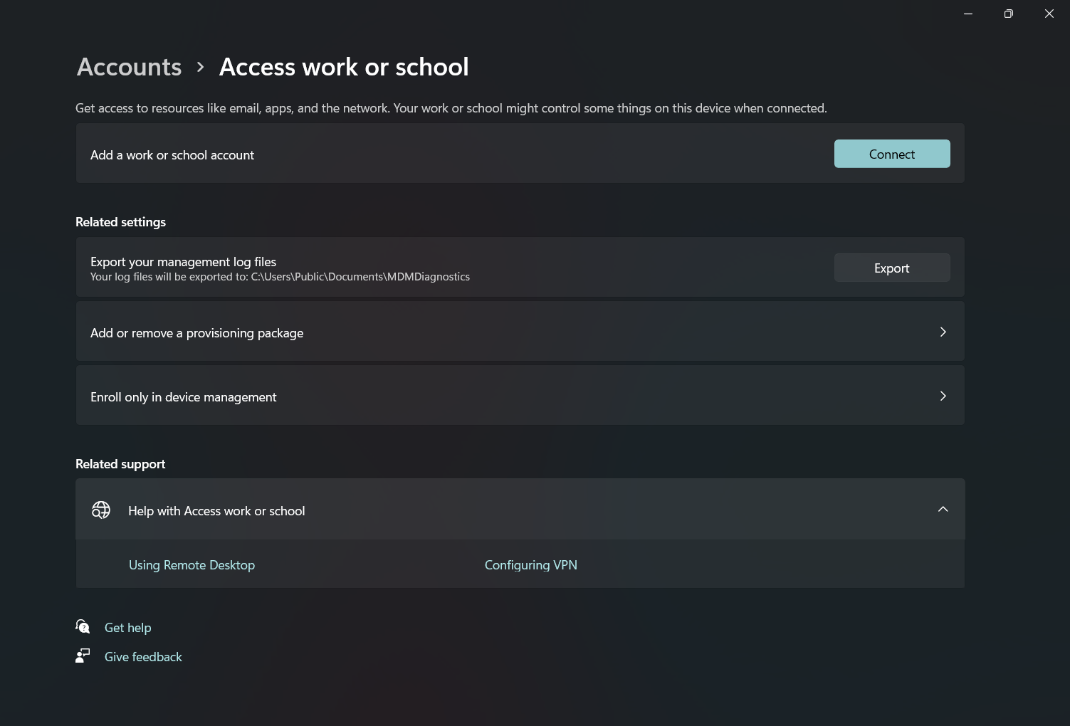 Why I'm unable to access the mobile devices setting due to status ...