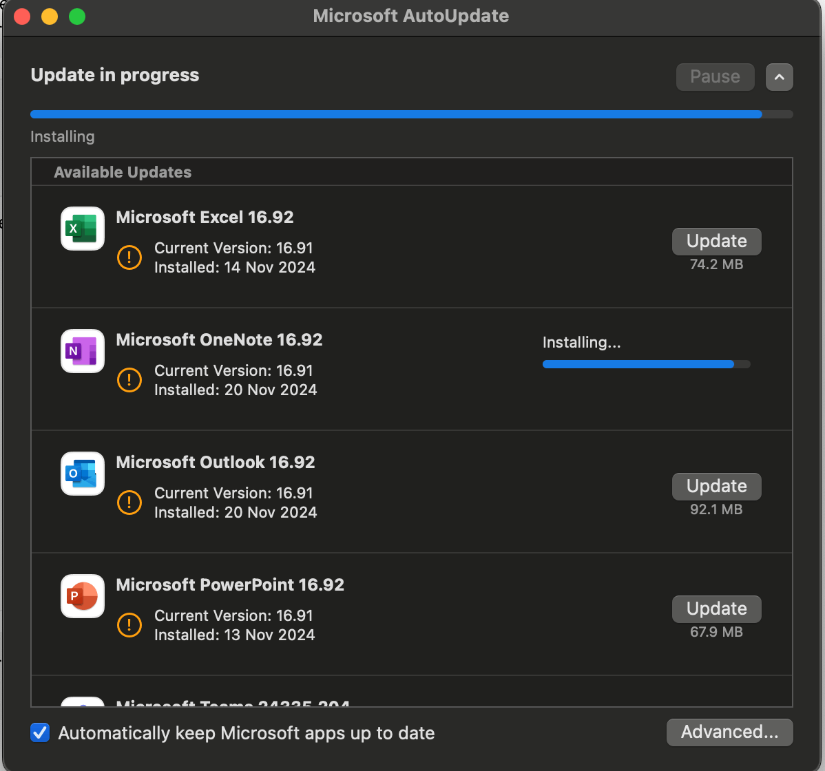 Microsoft AutoUpdate doesn't install - Microsoft Q&A