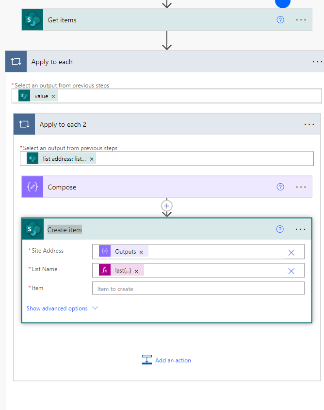 Copy files to SharePoint list in another SharePoint site based on a ...