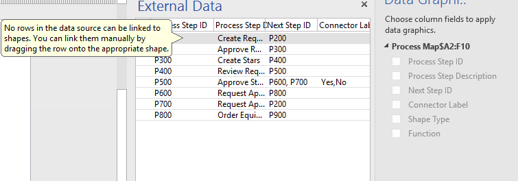 Visio 2016 Data Visualiser for Workflow diagram - Microsoft Q&A