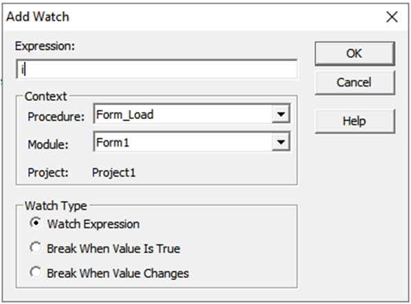 Alternative for VB6 "Add Watch" Feature in Visual Studio - Microsoft Q&A