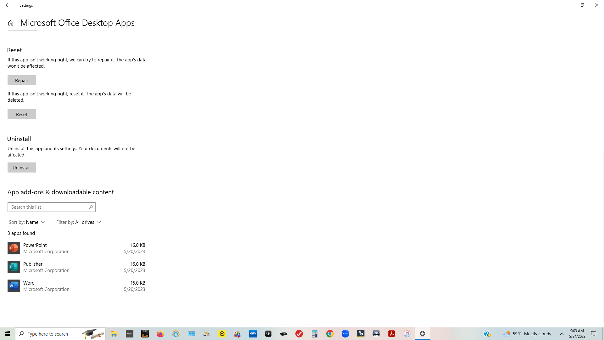 Microsoft Excel app has disappeared from Microsoft office on my ...