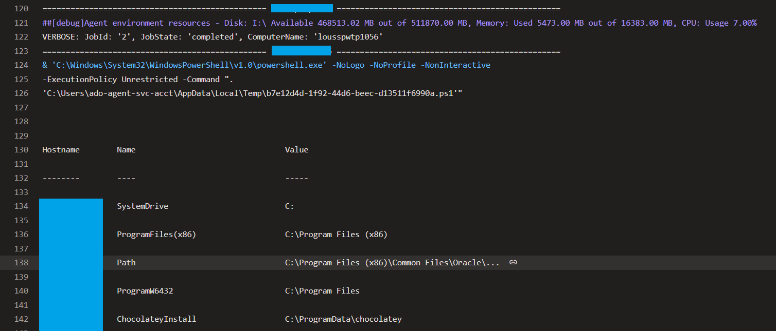 Azure Devops Pipeline Logs Appear To Be Truncating Tables Microsoft Qanda