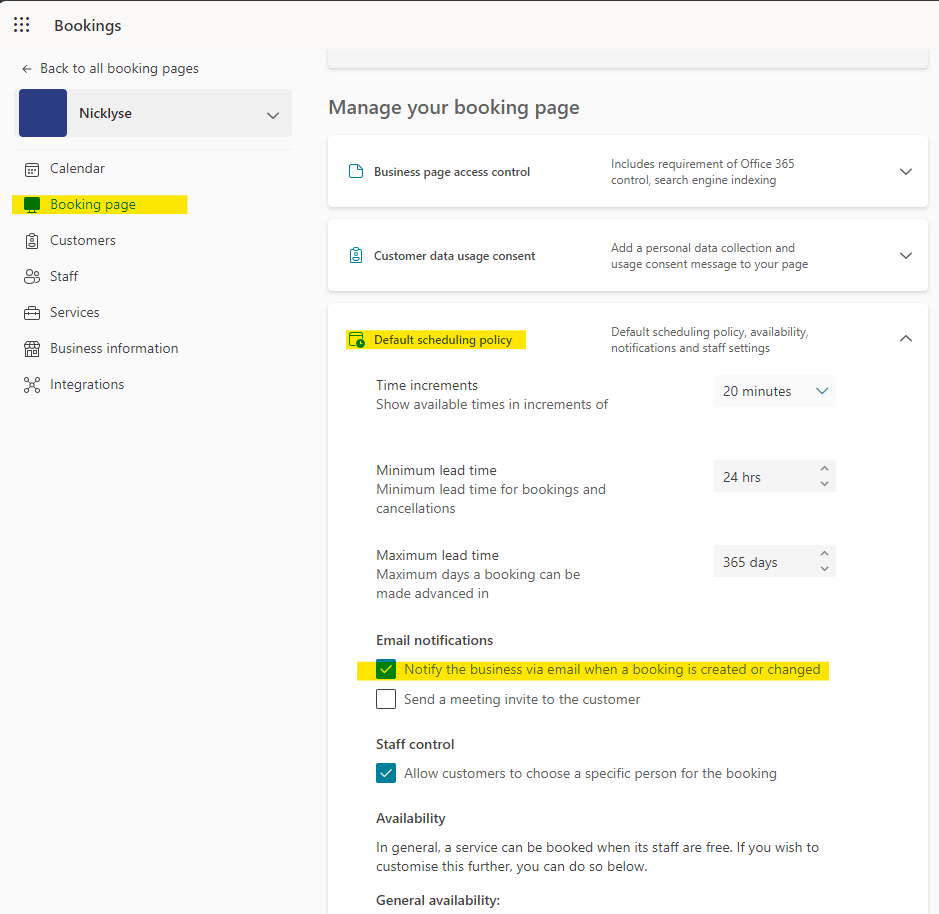 Not Receiving Bookings Notifications - Microsoft Q&A