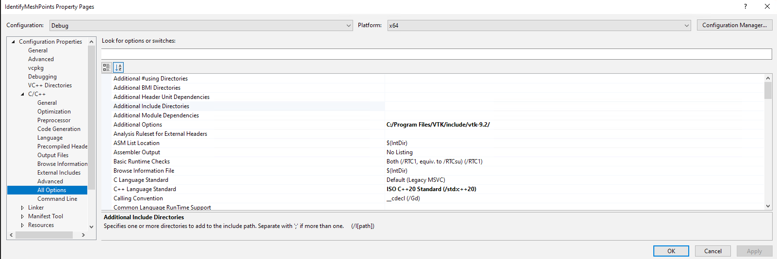 How to develop a VTK application with Visual Studio Community ...