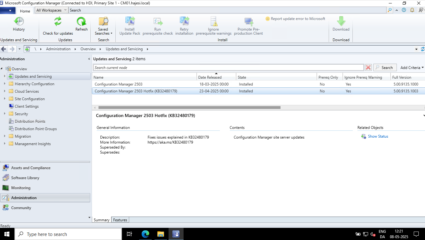 Configuration Manager 2503 with latest ADK, PXE boot media is asking ...