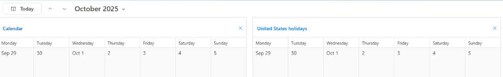 How to Overlay SELECT Calendars - Microsoft Q&A