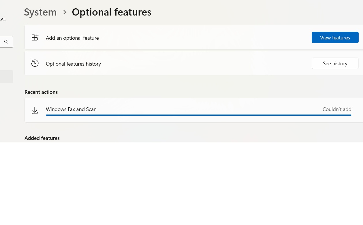 Windows Fax & Scan "Couldn't Install" error message - Microsoft Q&A