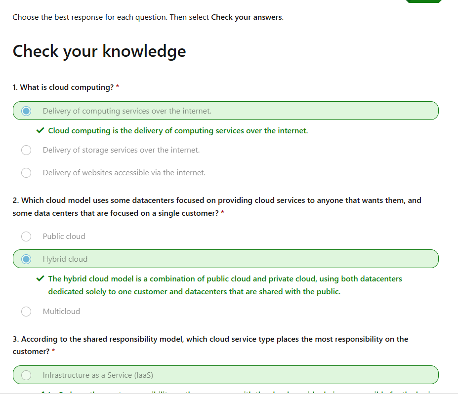 There is no check answer button - Microsoft Q&A