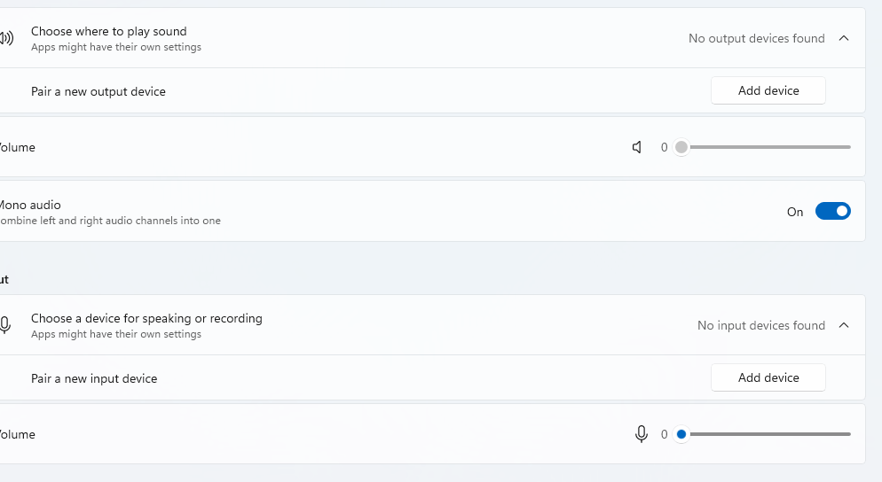 how fix the audio problem on my laptop when the inbuilt input and ...
