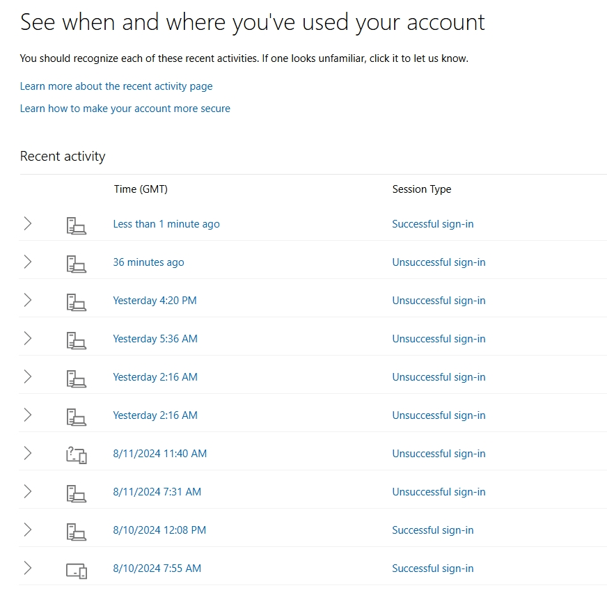 Someone logged in to my account - Microsoft Q&A
