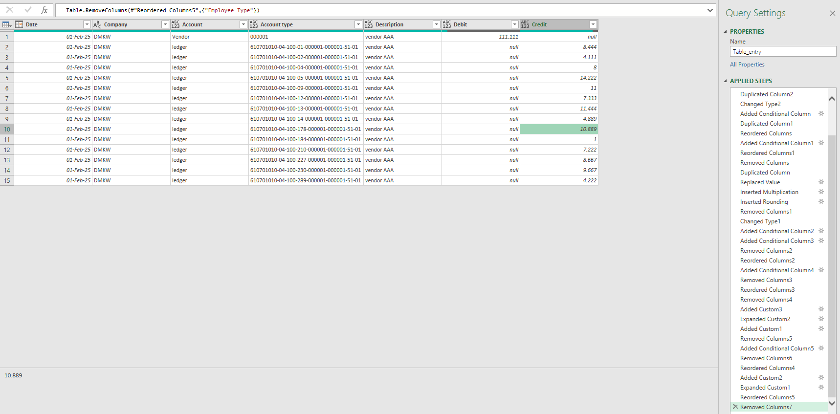 Power query formula for adjusting rounding in 2 columns - Microsoft Q&A