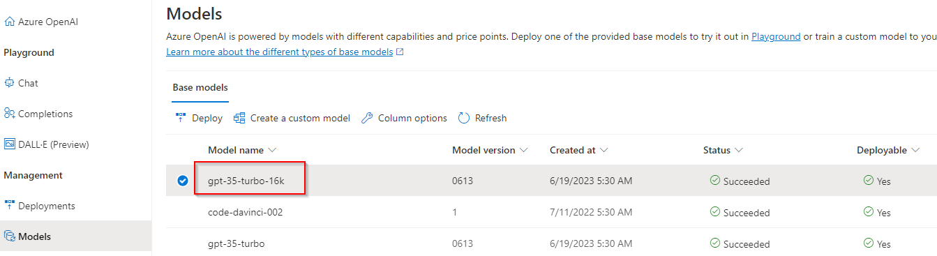 How can I deploy gpt-35-turbo-16k? - Microsoft Q&A