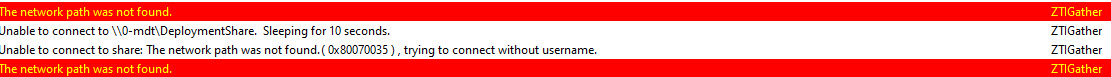 Windows MDT deployment share randomly incorrect - Microsoft Q&A