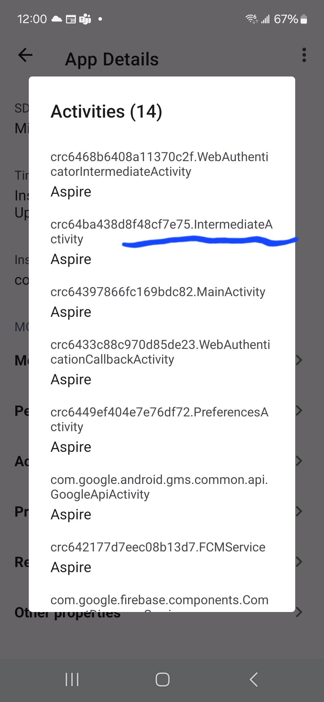 Unprotected Android Activity: IntermediateActivity - Microsoft Q&A