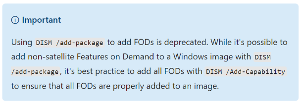 Feature on Demand issue - Microsoft Q&A