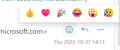 Reactions feature no longer appearing in shared mailbox - Microsoft Q&A