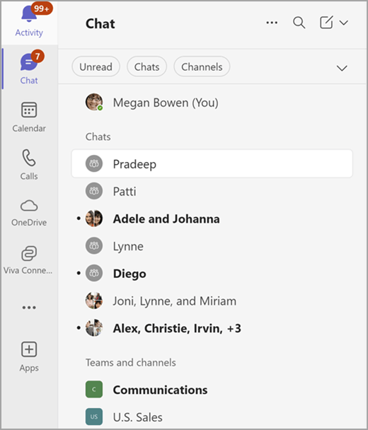 Teams - show teams and chat in the same place - Microsoft Q&A