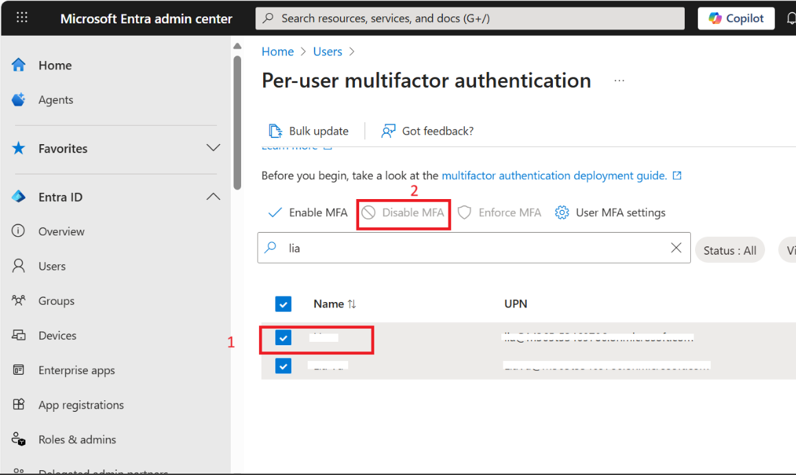 How to reset 2FA for a user account - Microsoft Q&A