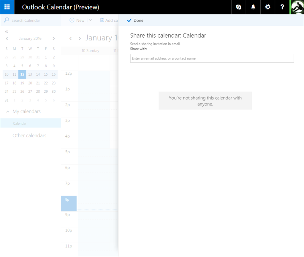 No ICS link option when sharing calendar? - Microsoft Q&A