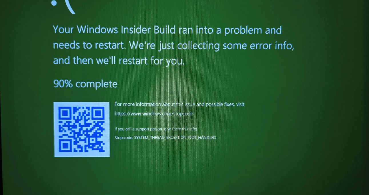 Windows 11 : HYPERVISOR_ERROR (GREEN SCREEN) - Microsoft Q&A