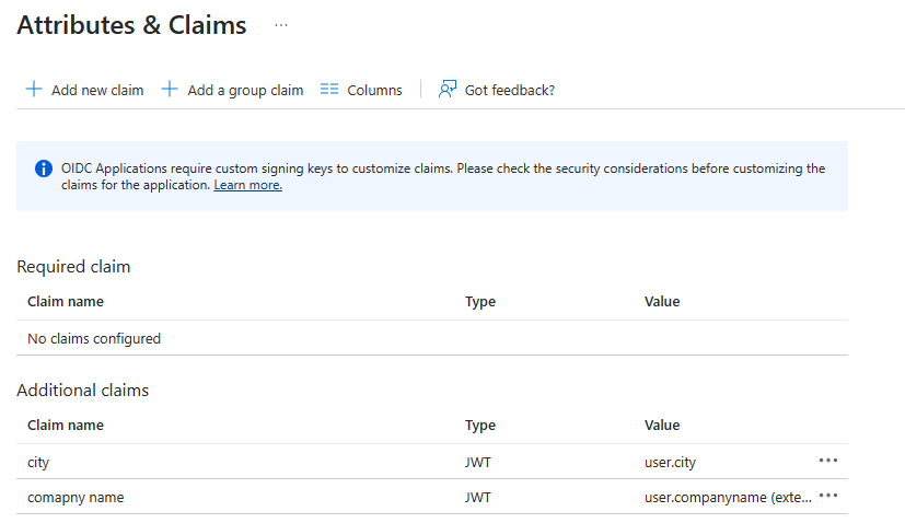 Self-Signup flow is not populating custom attribute fields. - Microsoft Q&A