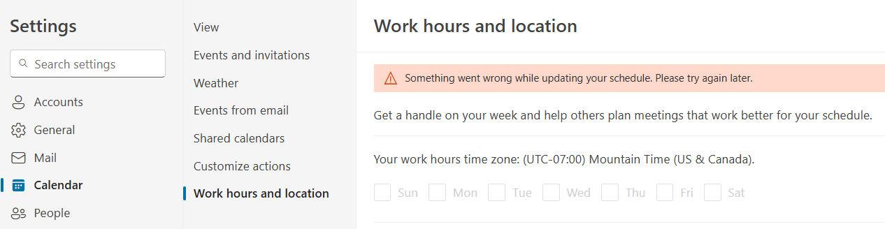 How to set different working hours on the calendar for each day of the ...