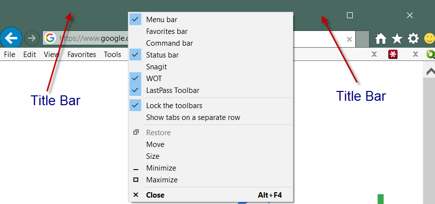 how to enable menu bar in windows 10 - Microsoft Q&A