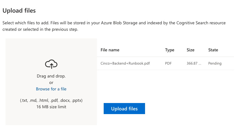 Azure AI studio > Playground > "Add your data" trigger error. - Microsoft Q&A