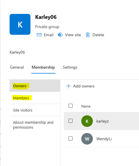 Where to find M365 groups associated with a SharePoint team site ...