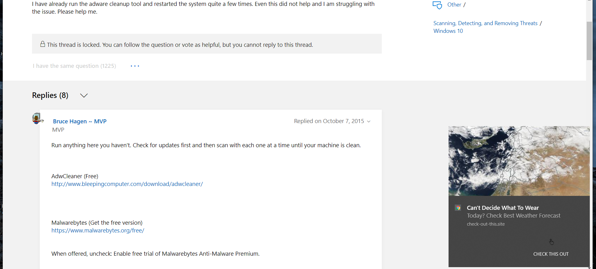 Have they finally found a solution to removing the adware virus on ...
