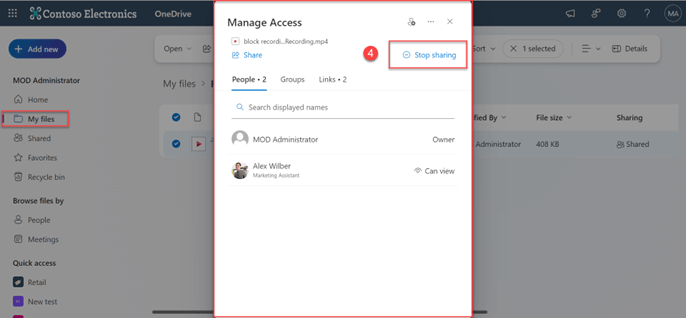 How do you limit/block access of recording and transcripts of meetings from participants ...
