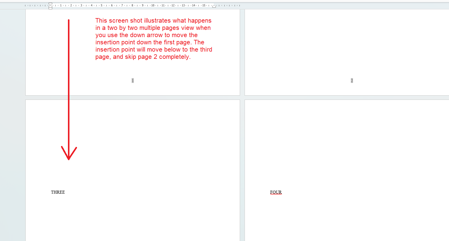 Down cursor still broken in Multiple Pages view in Microsoft Word ...