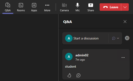 Our webinar shows users asking other users questions, why? - Microsoft Q&A