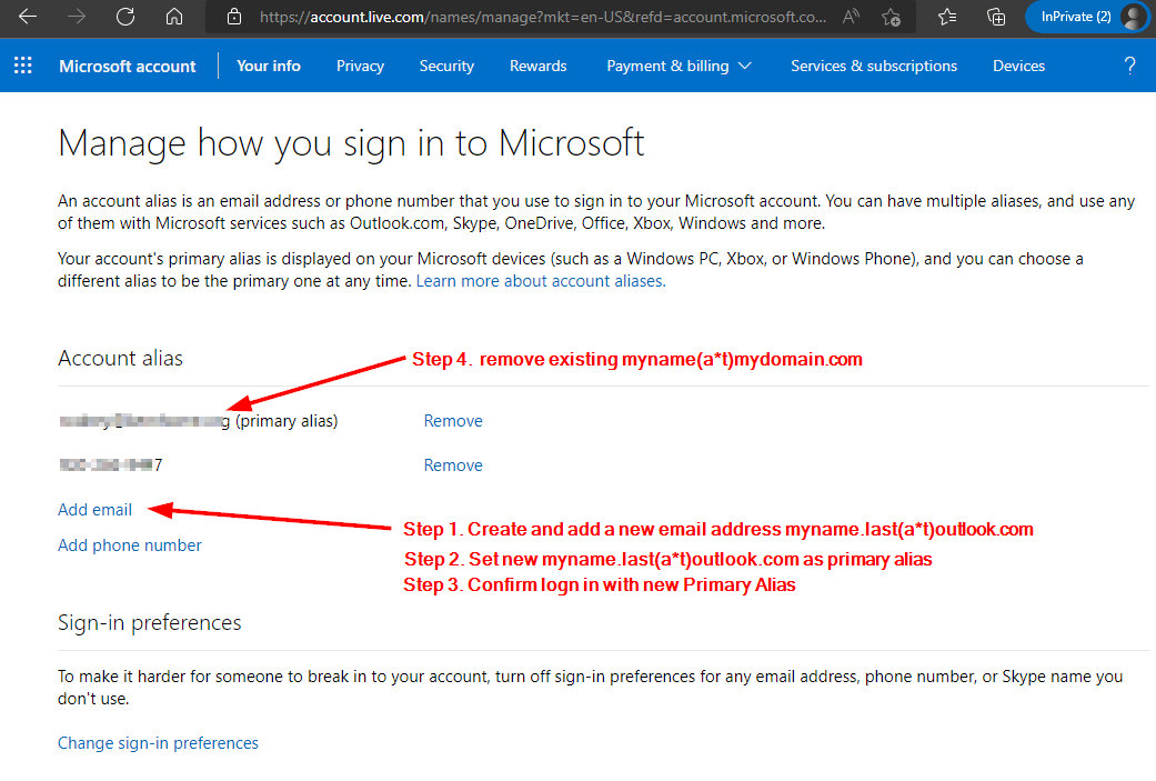 User Name, Email Address, Alias - Microsoft Q&A