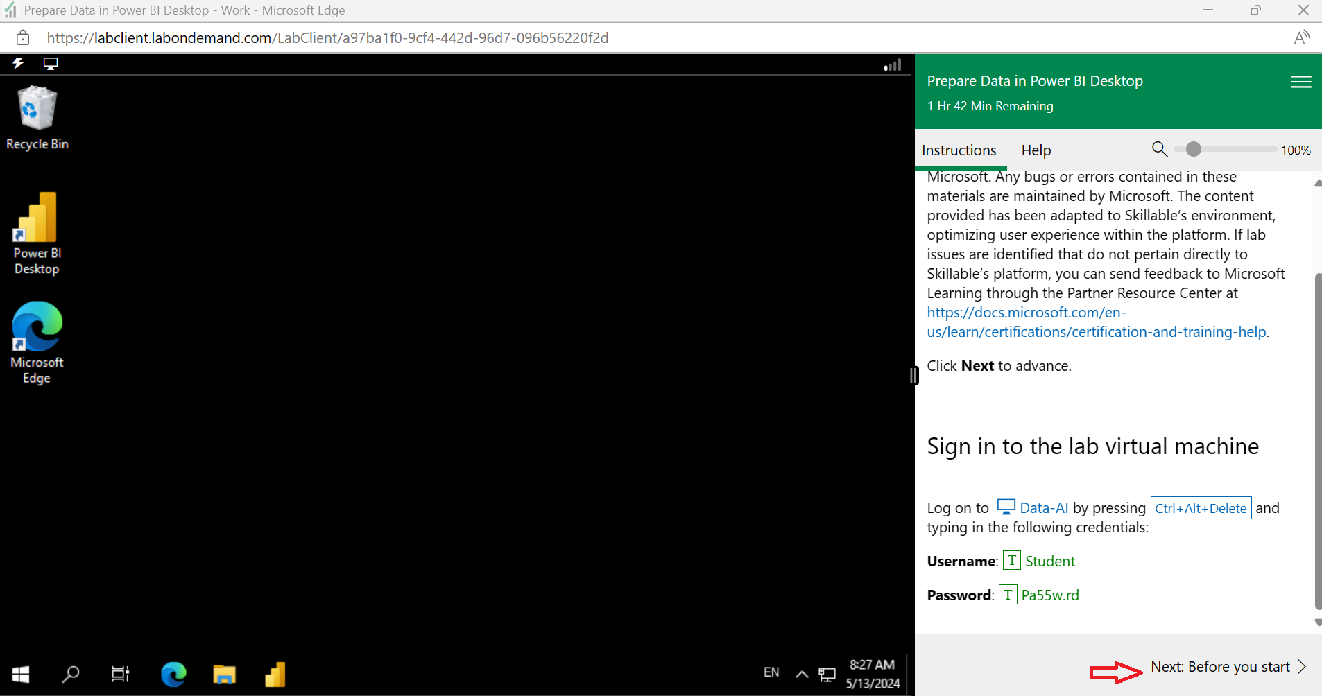 Challenges in complete the Labs - Microsoft Q&A