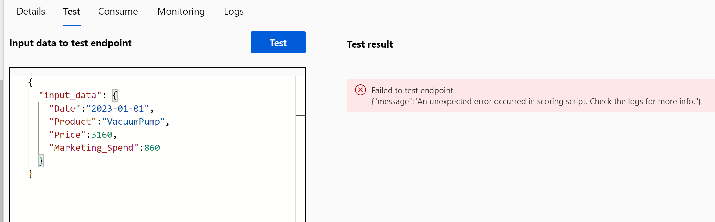 Created an Auto ML Job, registered the model and created an end point ...