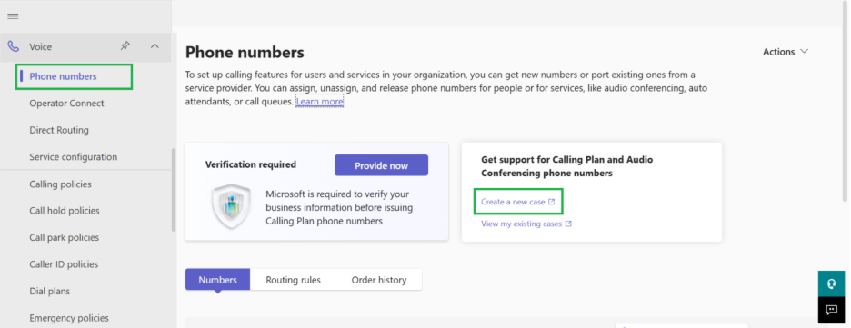 Microsoft Calling Plan phone numbers assigned in Teams. - Microsoft Q&A