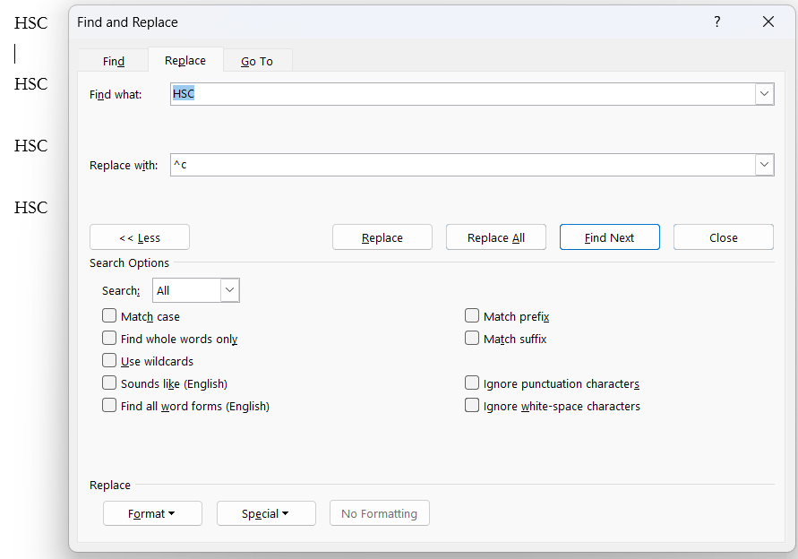How do you create a hover pop-up for an acronym used throughout a word ...
