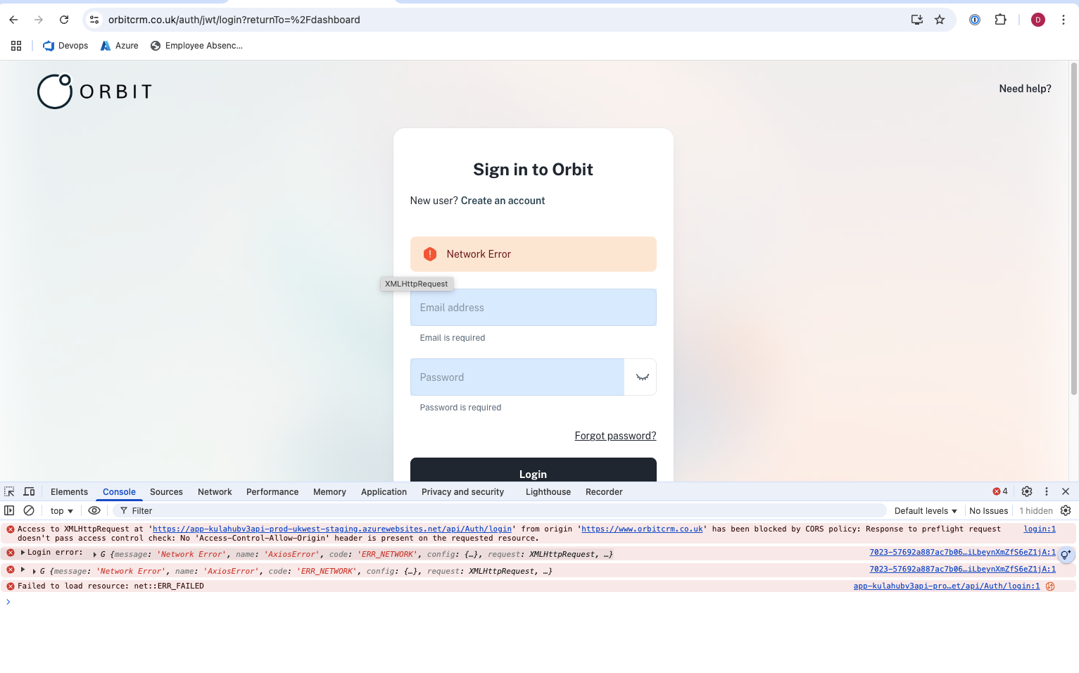 CORS configuration issues - Microsoft Q&A
