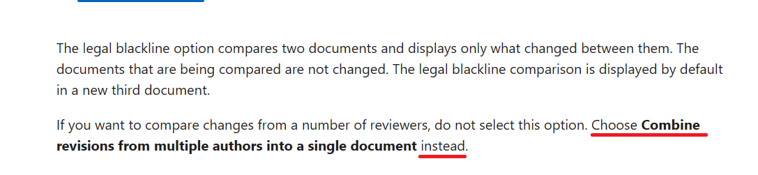 Combining documents with track changes - Microsoft Q&A