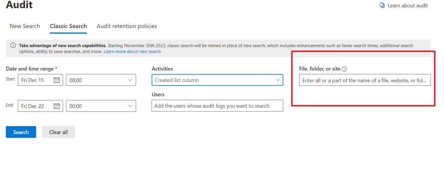SharePoint Audit - How to see who created a list column that has now ...