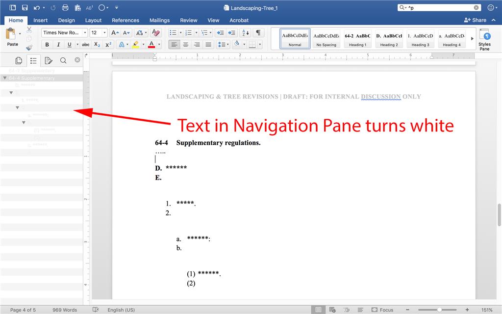 Text in Navigation Pane turns white - Microsoft Q&A