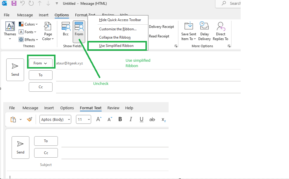 How can I permanently hide or remove button 'From' and its line when ...