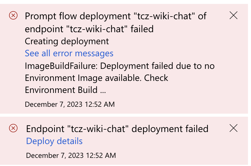 How to fix this prompt flow managed online endpoint deployment issue - Microsoft Q&A
